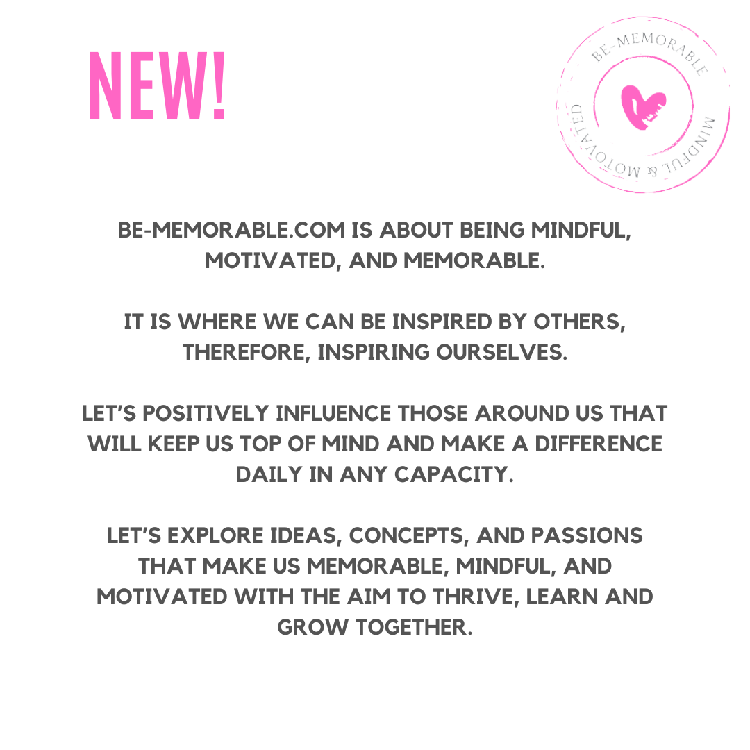 Be Memorable | Be mindful. Be motivated. Be memorable.